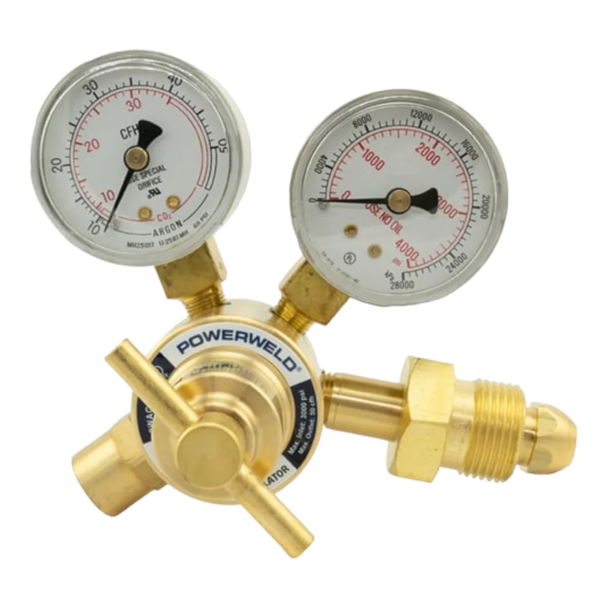 Argon Single-Stage Flowgauge Regulator, CGA-580