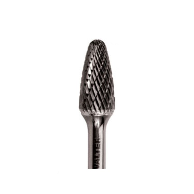 Tree (SF) Shape Burr Single Cut 1/4" Shank