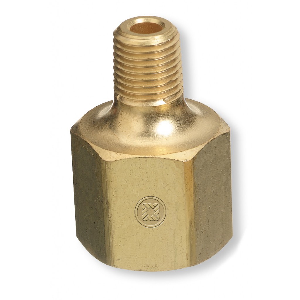 9/16" Male to B-Size Female RH Inert Gas Insert Arc Adapter