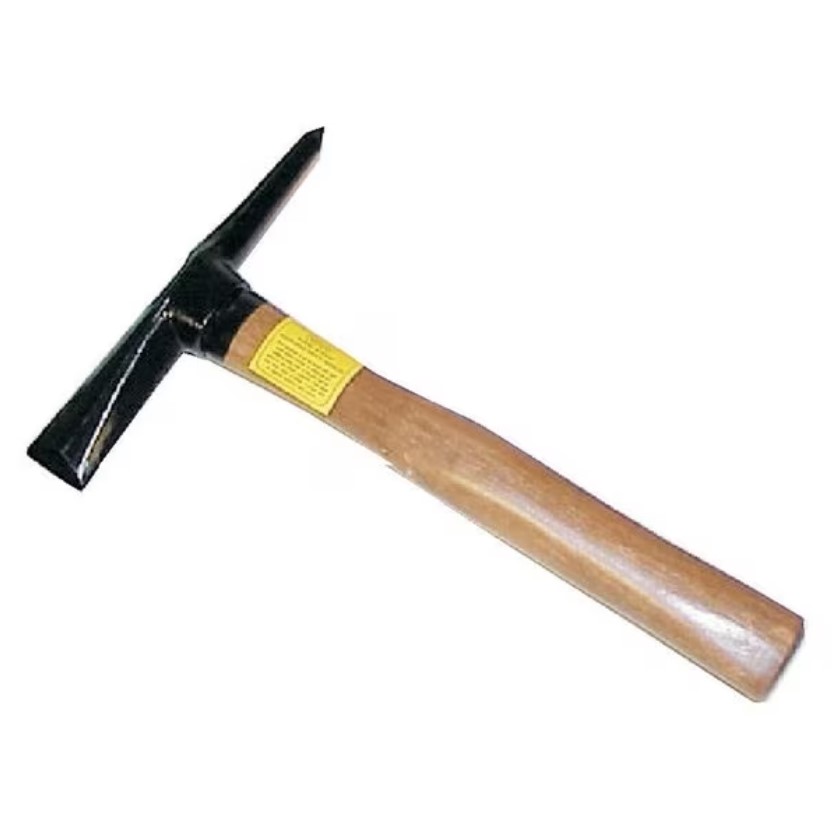 Chipping Hammer w/ Wooden Grip and Steel Shaft