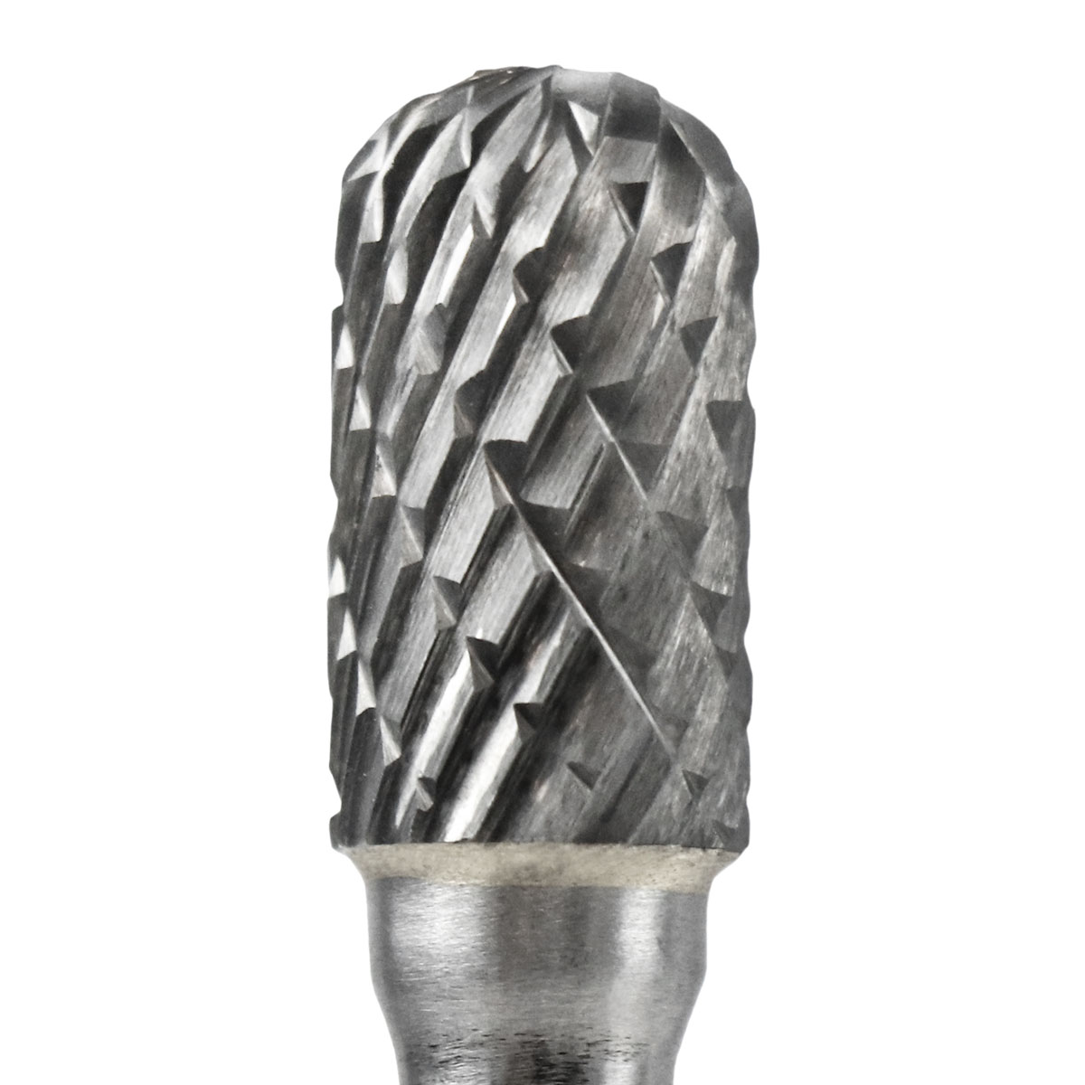 Cylindrical (SC) Burr Double Cut 1/4" Long Shank