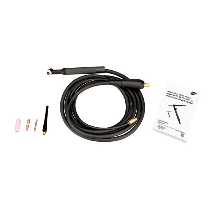 Heliarc SR-17V Air-Cooled TIG Torch w/ Gas Valve, 3/32" Wire