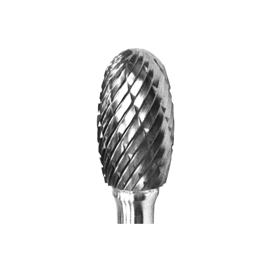 Original Egg (SE) Shape Burr Double Cut 1/4" Shank