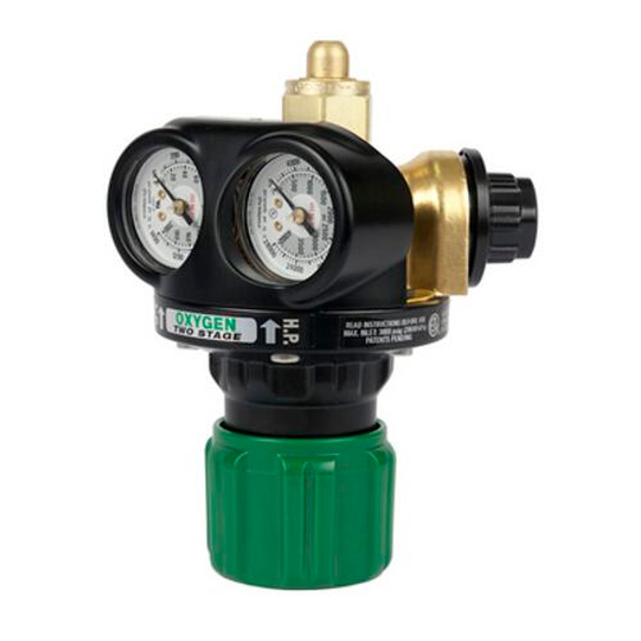 EDGE ETS4 Oxygen Dual-Stage High Capacity Regulator, CGA-540