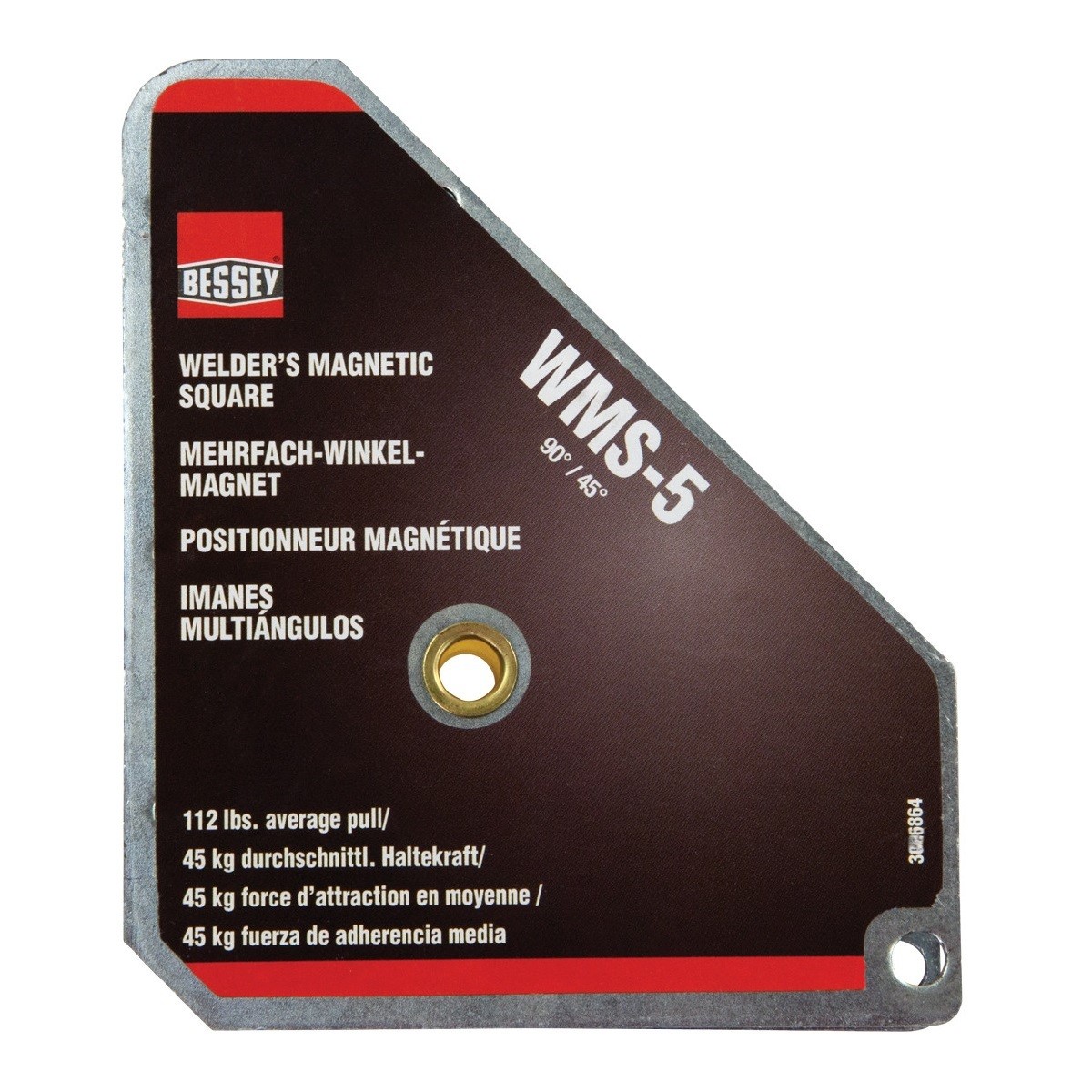 Magnetic Square, 3-3/4" x 4-3/8" x 3/4"