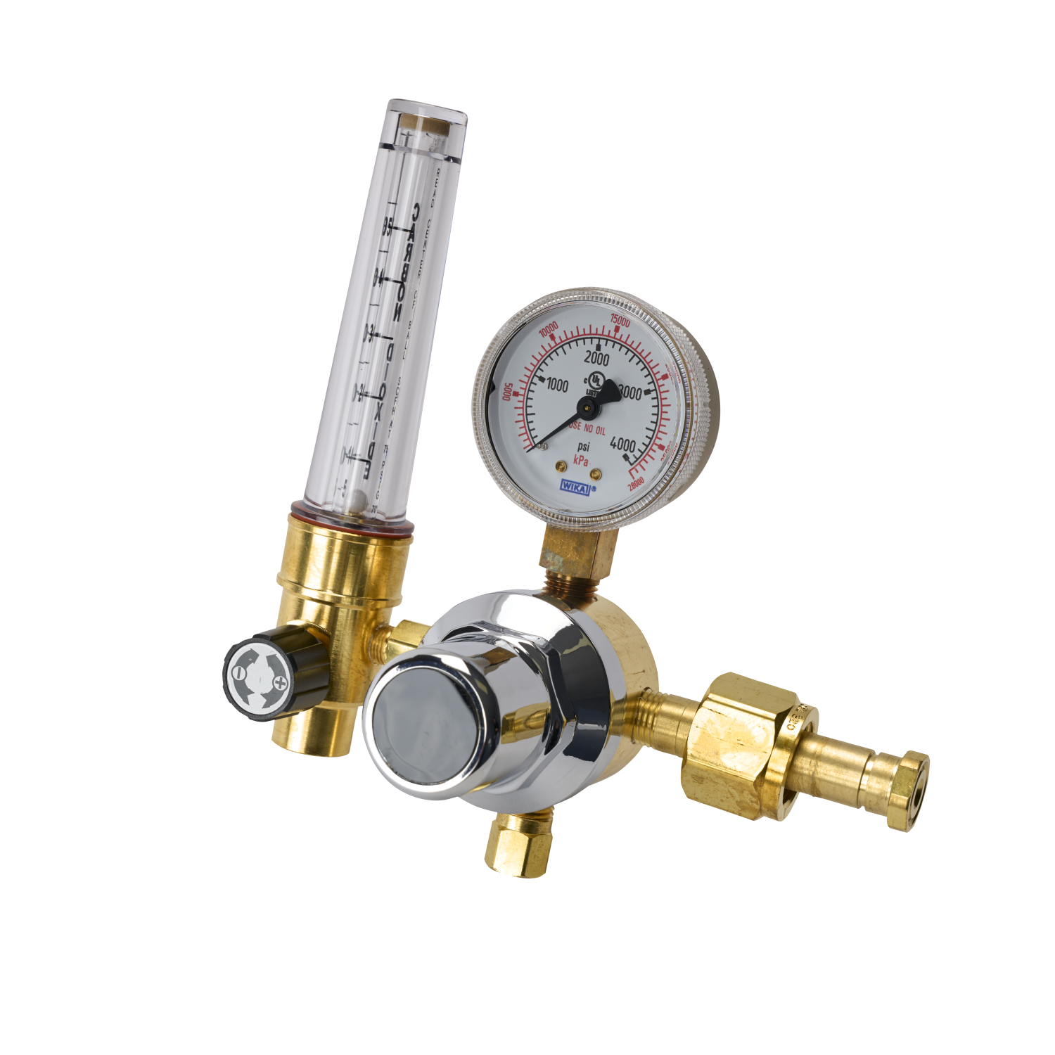 48 Series Medium Duty CO2 Single-Stage Flowmeter Regulator w/ Hose Kit ...