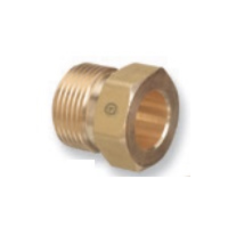 1.040" - 14 National Gas Outlet (NGO) Male Brass Nut for Inert Gas, CGA-680
