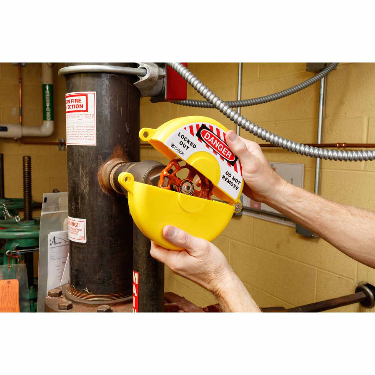 Polypropylene Lockout Device For Valve Handles