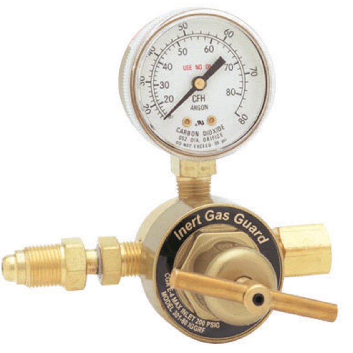 301-80-IGG-032 Heavy Duty Argon/Carbon Dioxide Regulator, 5/8" - 18 RH Male